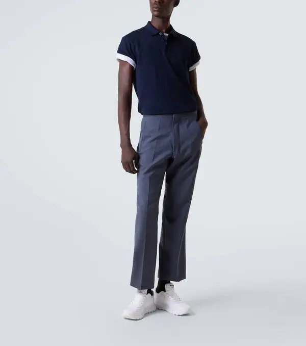 Prada Re-nylon And Leather Sneakers - White
