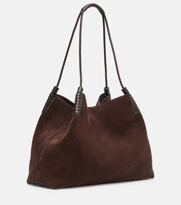 Etro Libra Medium Suede Tote Bag