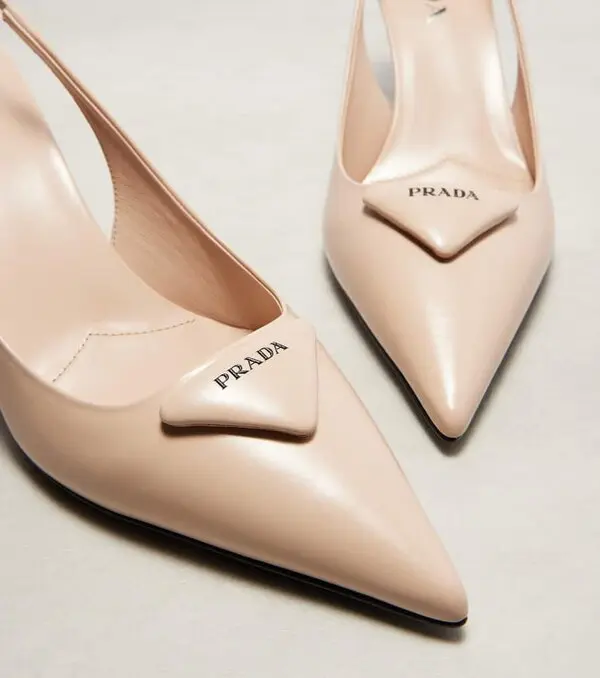 Prada Leather Slingback Pumps
