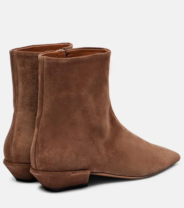 Paris Texas Bettina 25 Suede Ankle Boots - Brown