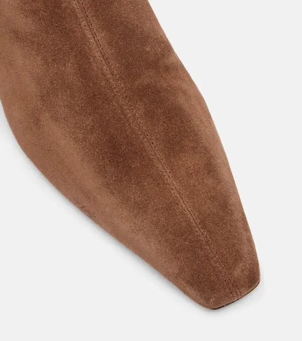 Paris Texas Bettina 25 Suede Ankle Boots - Brown