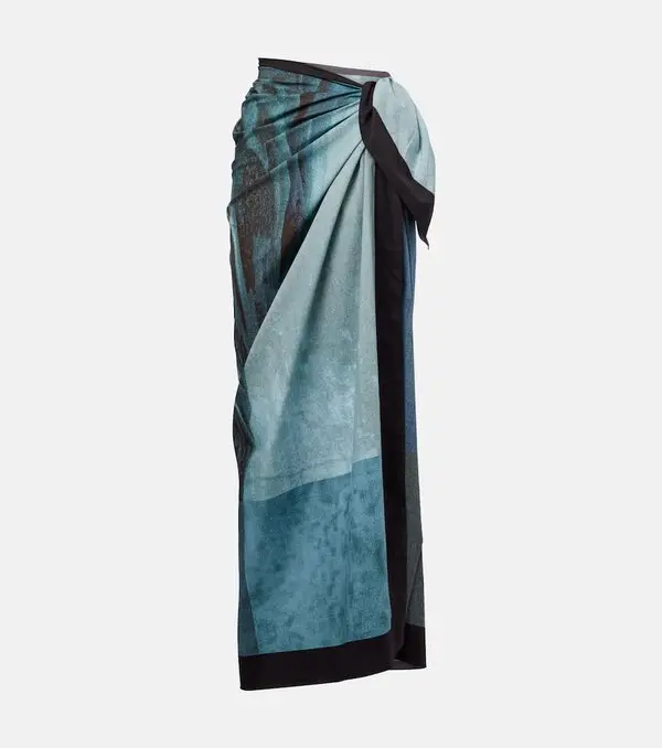 JEAN PAUL GAULTIER Printed Cotton Beach Cover-up - Multicoloured