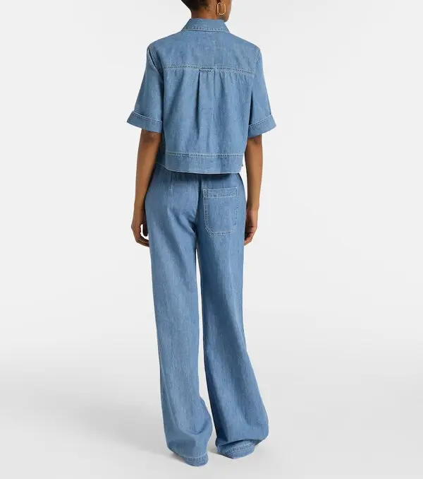 Veronica Beard Spruce Denim Shirt