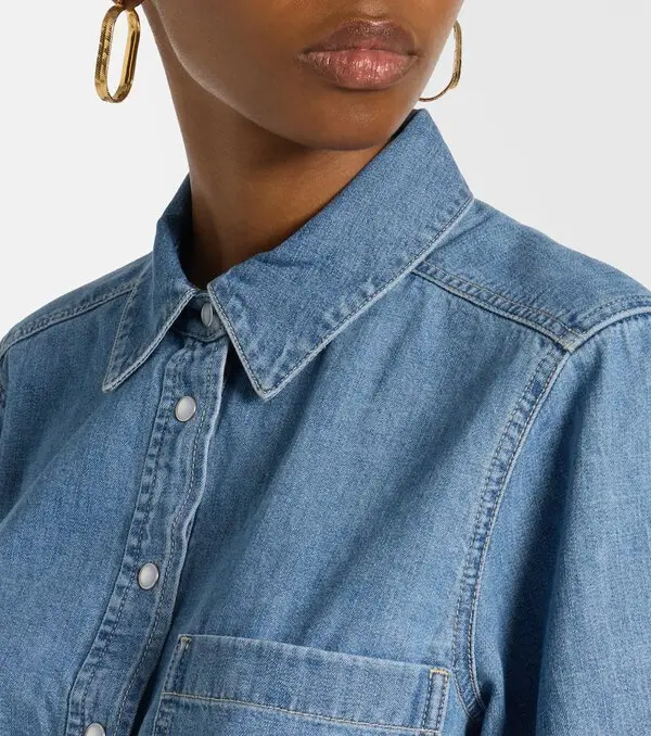 Veronica Beard Spruce Denim Shirt