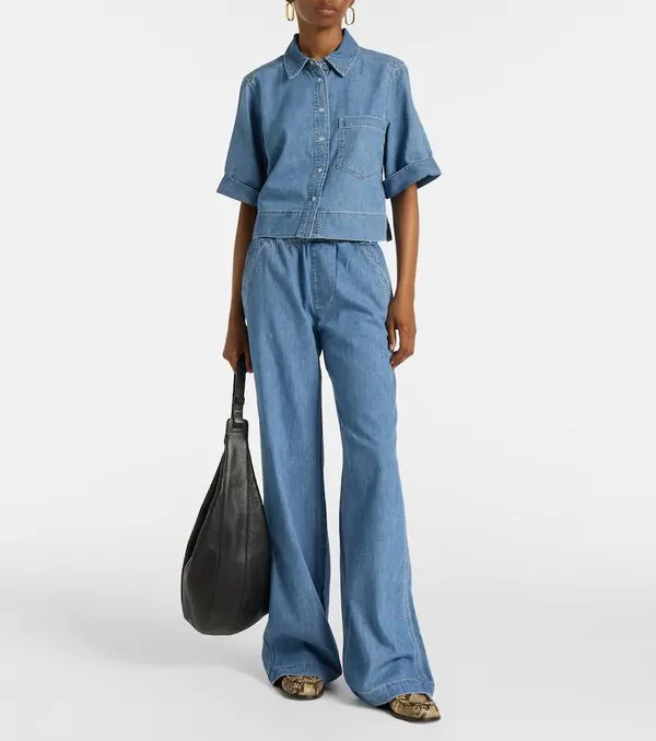 Veronica Beard Spruce Denim Shirt