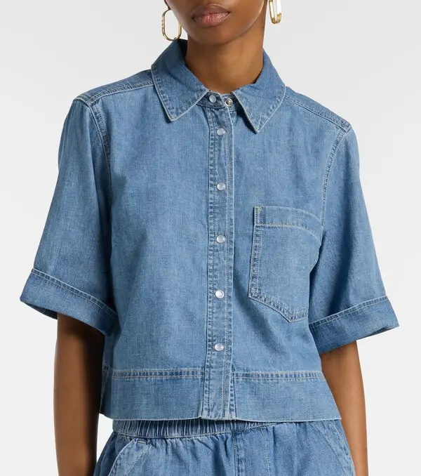 Veronica Beard Spruce Denim Shirt