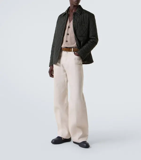 Burberry Terrace Check Leather Sneakers
