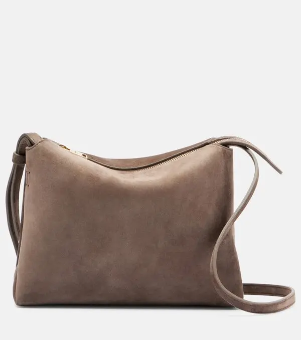 Khaite Lina Suede Crossbody Bag - Brown
