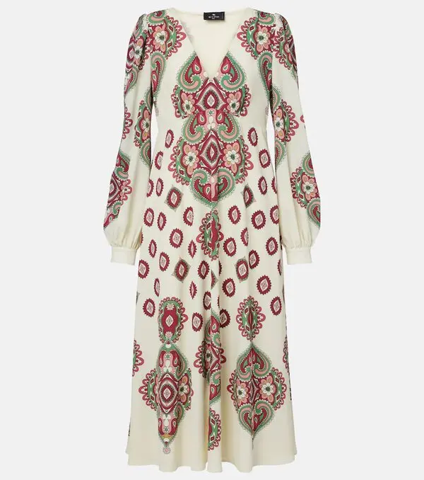 Etro Paisley Midi Dress
