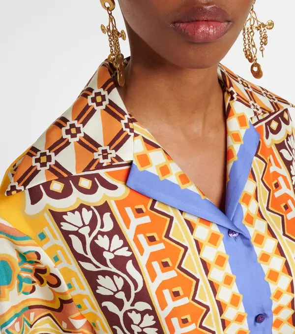 Etro Printed Silk Shirt - Multicoloured