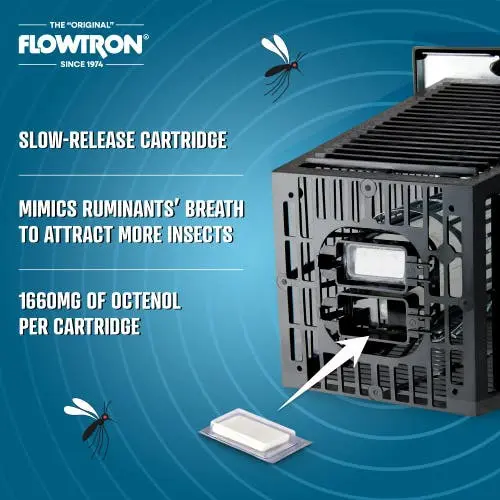 FLOWTRON Octenol Mosquito Attractant Cartridges 6-pack Refill For Electronic Insect Killer