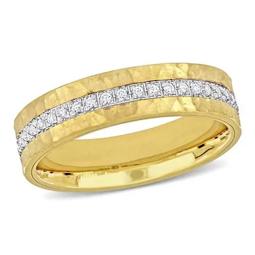 JULIANNA B. Cubic Zirconia Eternity Band In Two-tone - 14k Gold