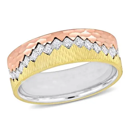 JULIANNA B. Cubic Zirconia Zigzag Wedding Band 14k - 14k Gold