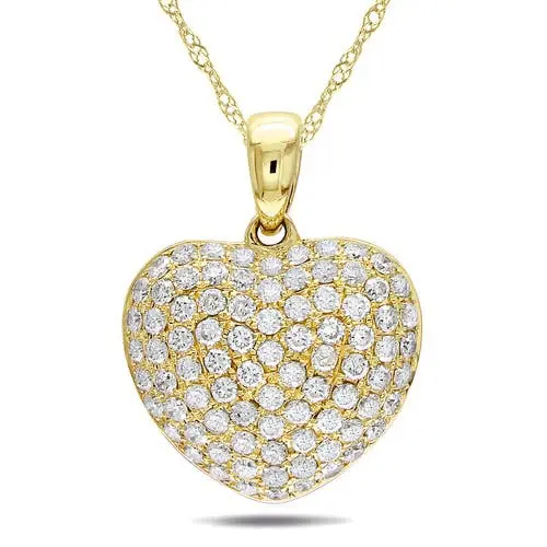 JULIANNA B. Diamond Heart Pendant Necklace - 14k Yellow Gold