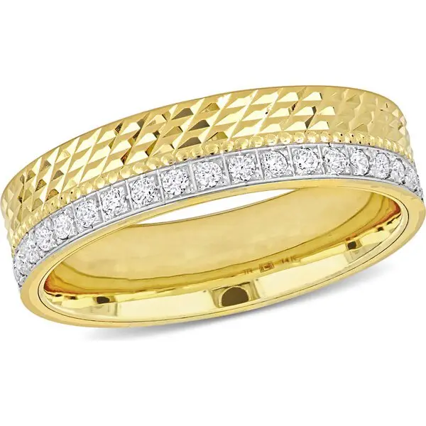JULIANNA B. 14k Yellow Gold Cubic Zirconia Eternity Band - 14k Gold