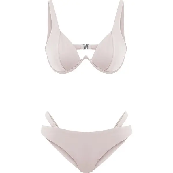 JENDUE Cleo Asymmetric Bikini - Beige