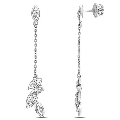 JULIANNA B. Diamond Dangle Drop Earrings - 14k White Gold