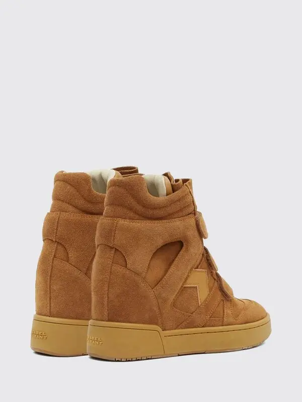 Isabel Marant Étoile Suede High-top Wedge Sneakers - Brown