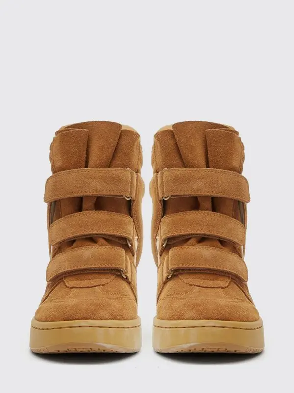 Isabel Marant Étoile Suede High-top Wedge Sneakers - Brown