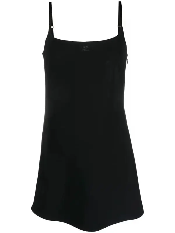 COURREGES Sleeveless Square-neck Minidress