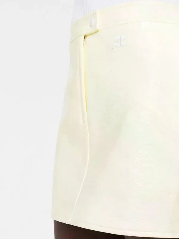 COURREGES Vinyl Mini Skirt - Yellow