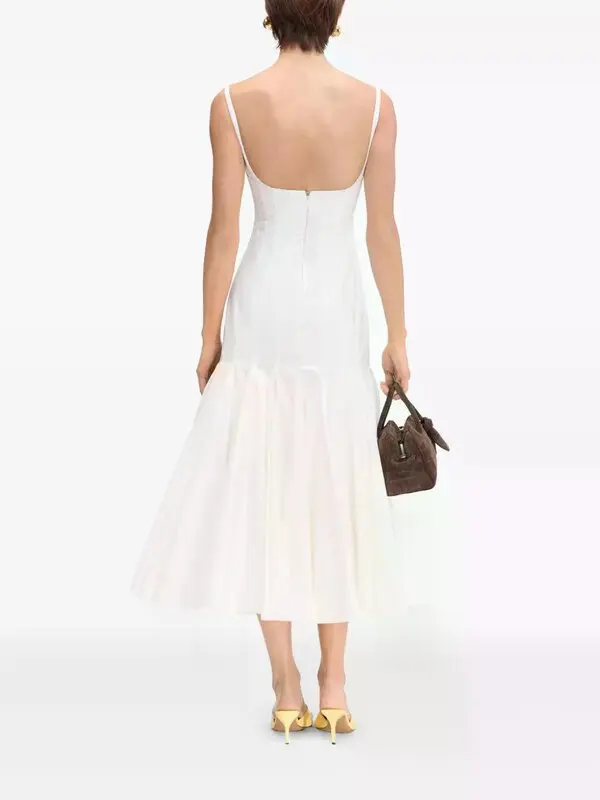 Jacquemus La Robe Agave Midi Dress - White