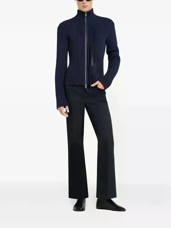 COURREGES Knitted Zip Cardigan