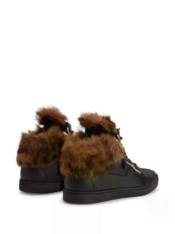 GIUSEPPE ZANOTTI Nicki Leather Sneakers - Black