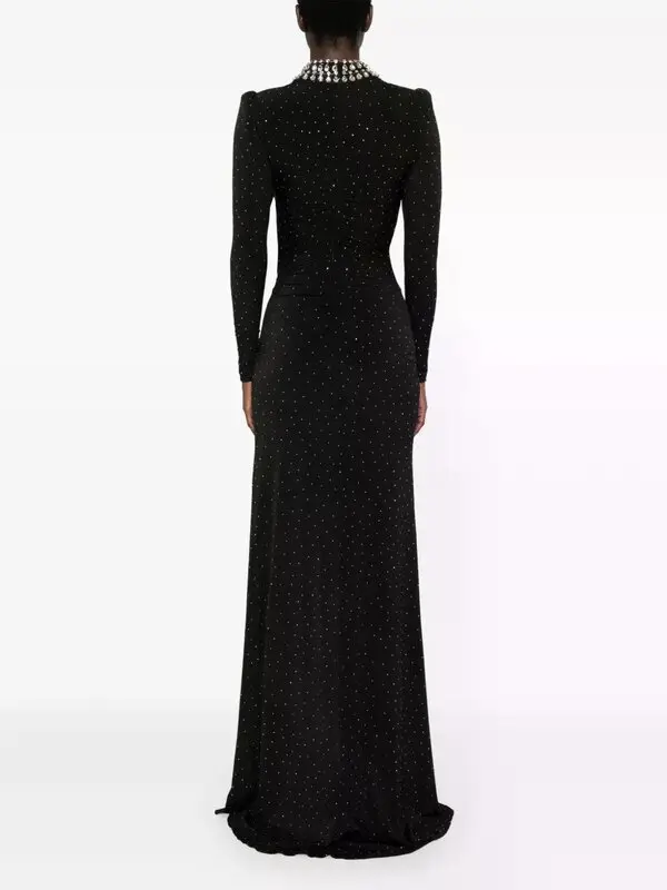 NISSA Crystal-embellished Maxi Dress