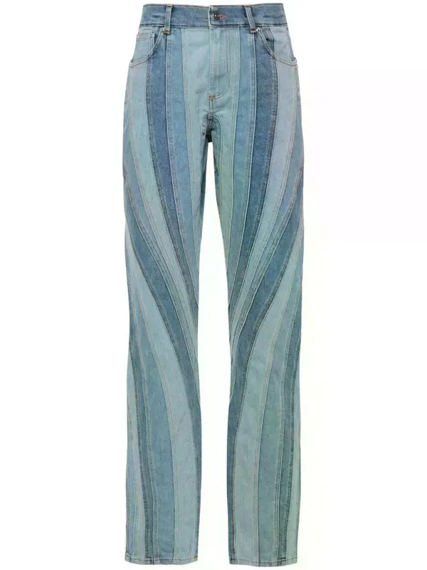 MUGLER Spiral Straight-leg Jeans
