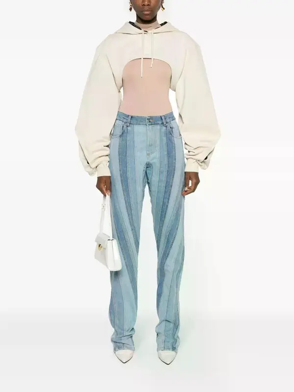 MUGLER Spiral Straight-leg Jeans