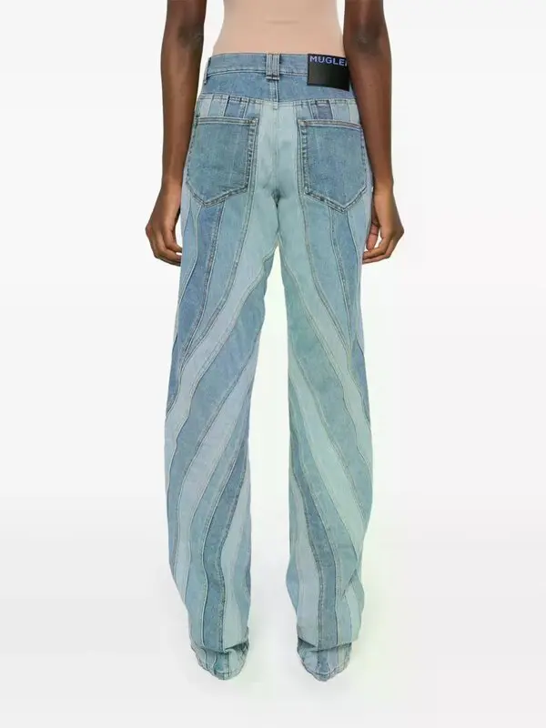 MUGLER Spiral Straight-leg Jeans