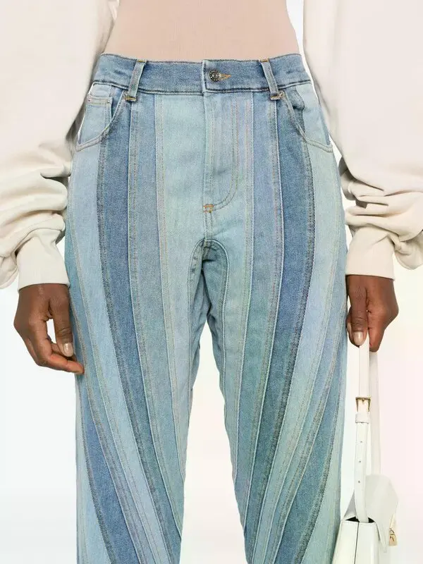 MUGLER Spiral Straight-leg Jeans