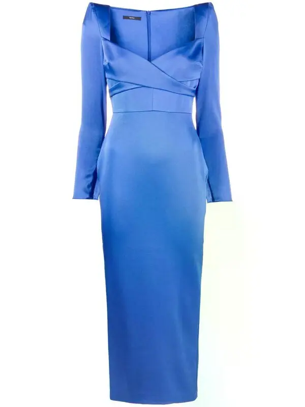 Alex Perry Linden Satin Midi Dress