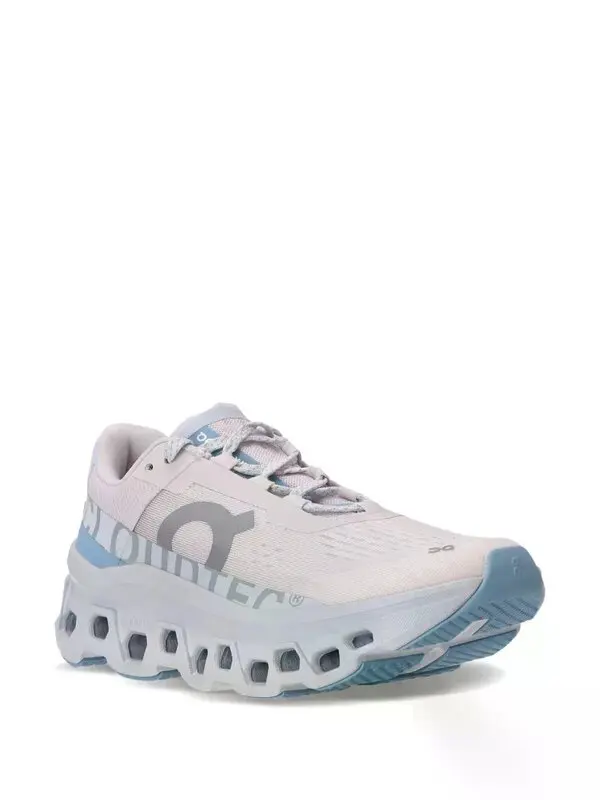 On Cloudmonster Frost Wash Sneakers - Grey