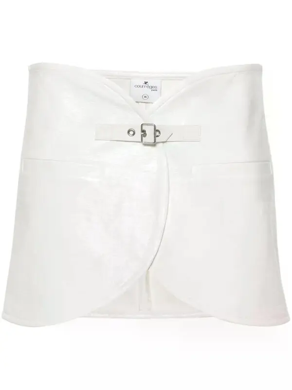 COURREGES Ellipse Vinyl Mini Skirt
