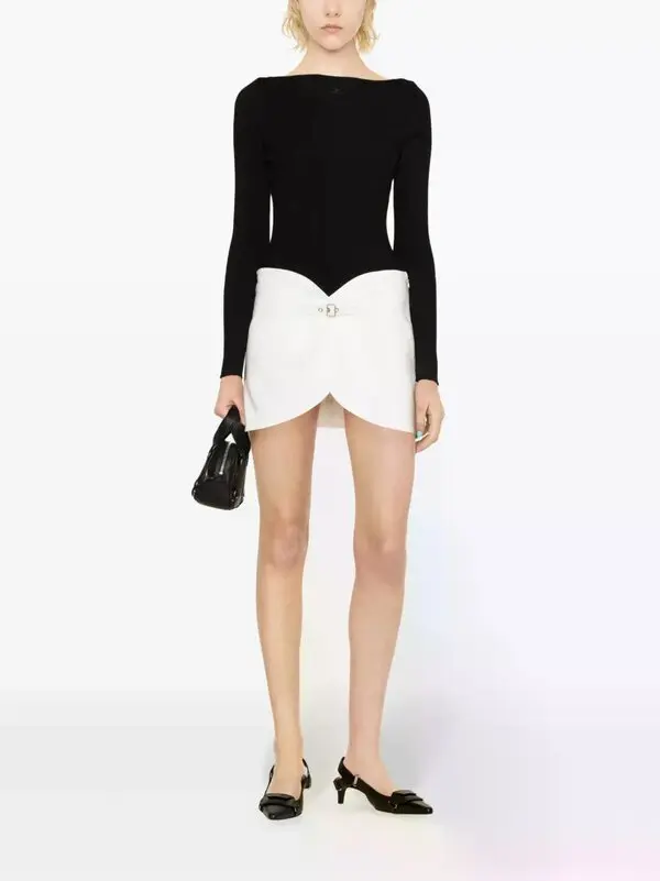 COURREGES Ellipse Vinyl Mini Skirt