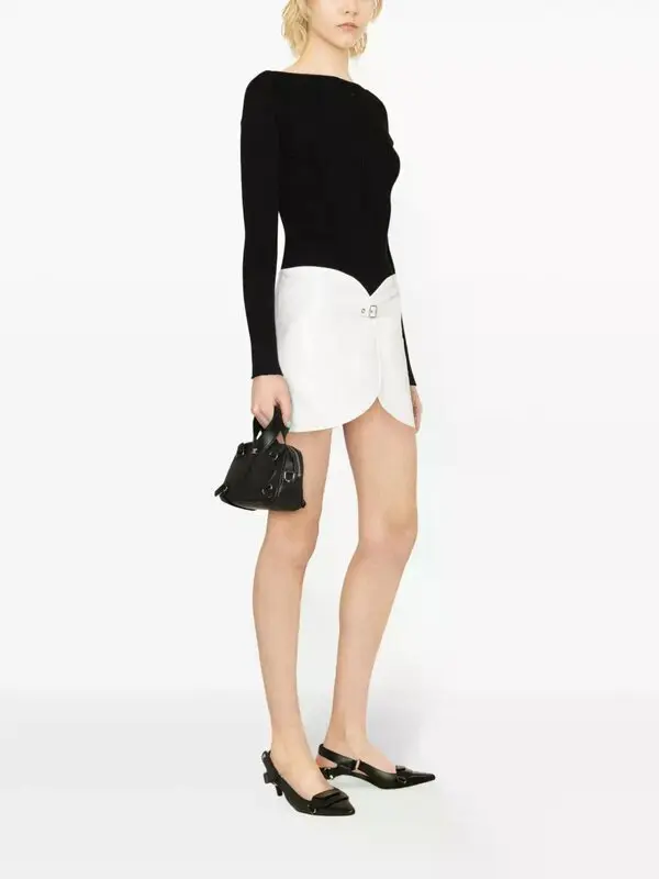 COURREGES Ellipse Vinyl Mini Skirt