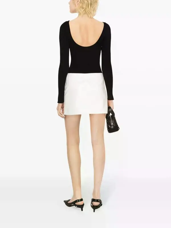 COURREGES Ellipse Vinyl Mini Skirt