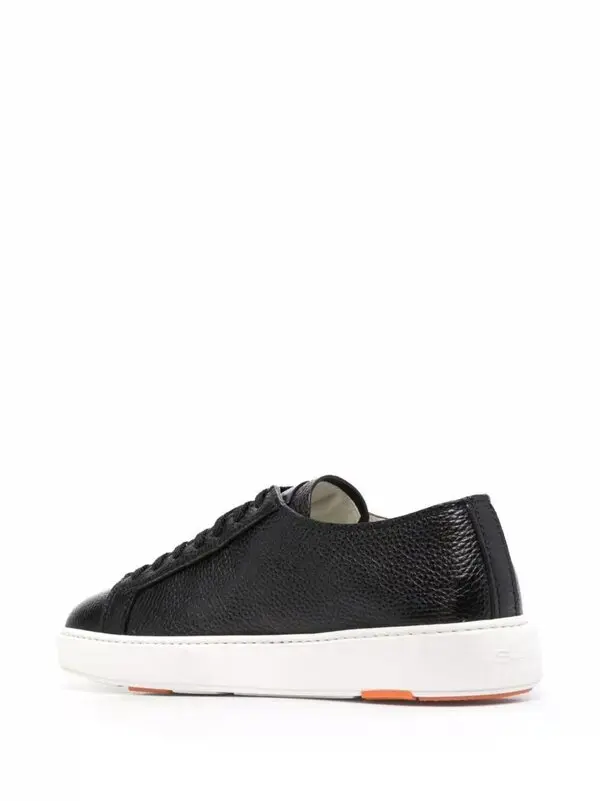 Santoni Lace-up Low-top Sneakers - Black