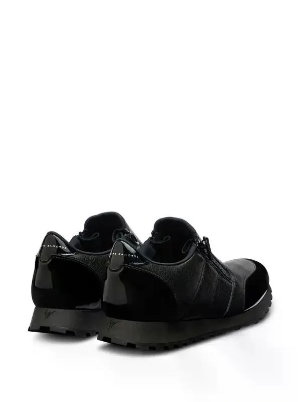 GIUSEPPE ZANOTTI Ilde Run Double-zip Low-top Sneakers - Black