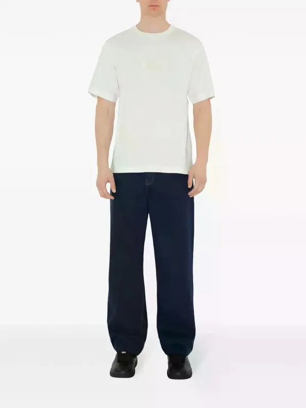 Burberry Ekd-textured Cotton T-shirt