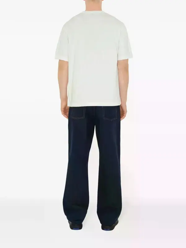 Burberry Ekd-textured Cotton T-shirt