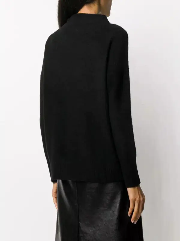 Vince Cashmere Dropped Shoulder Jumper - Black