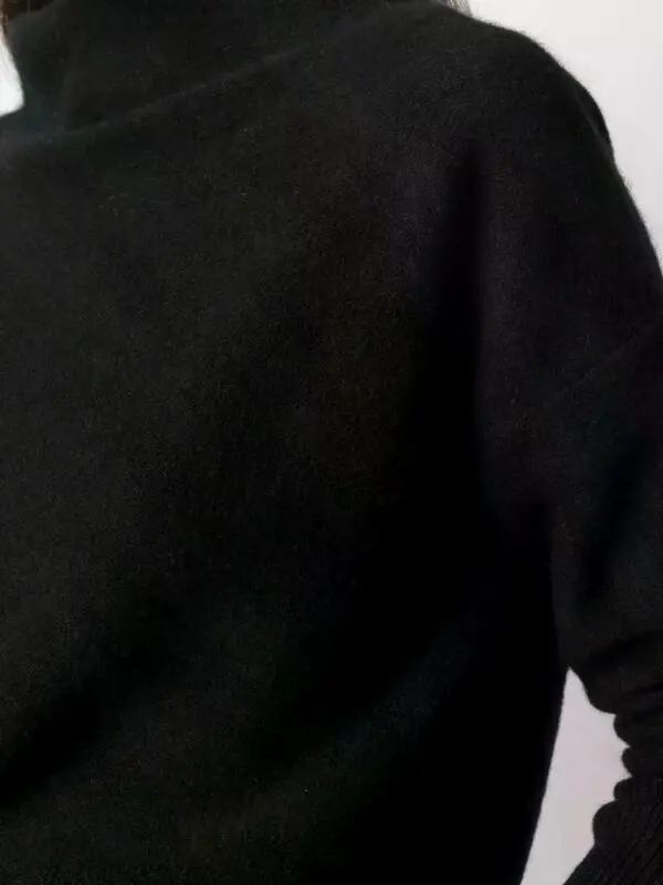 Vince Cashmere Dropped Shoulder Jumper - Black