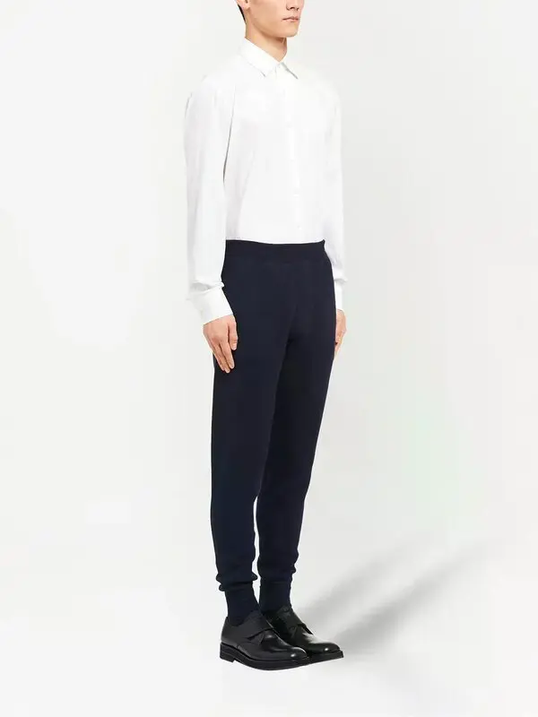 Prada Cashmere Track Pants - Blue