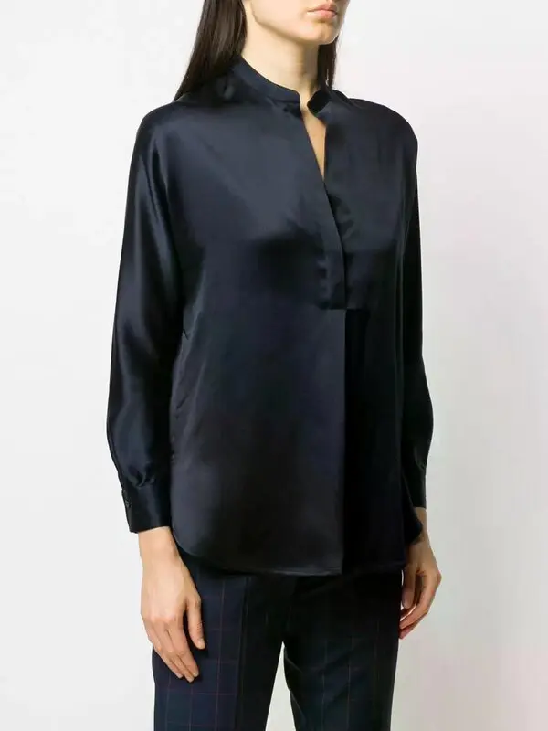 Vince Long-sleeved Open Front Blouse