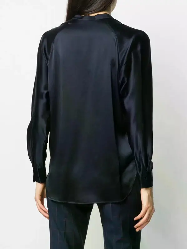 Vince Long-sleeved Open Front Blouse