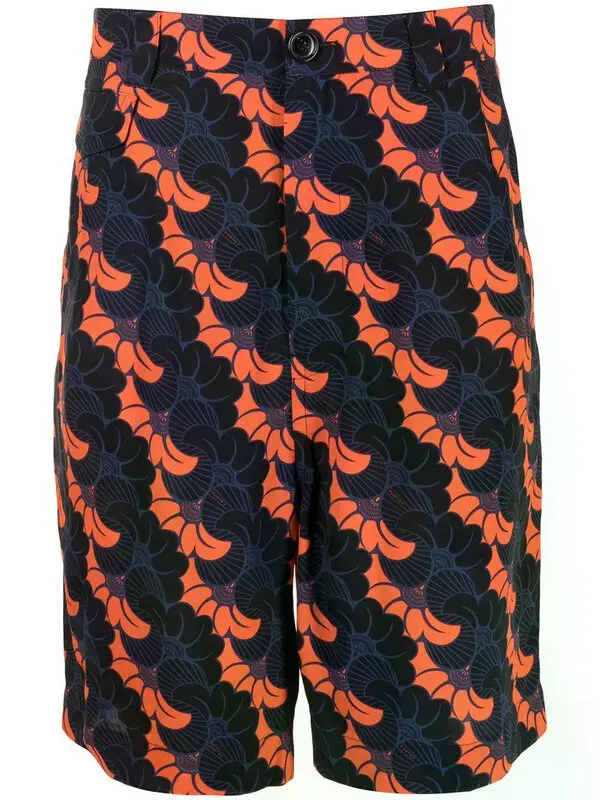 PORTS V Floral-print Bermuda Shorts