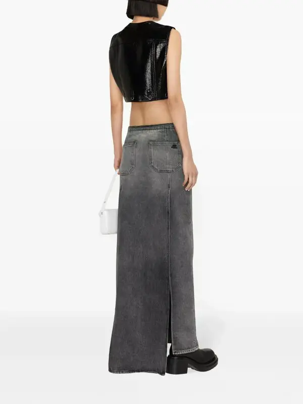 COURREGES Faux-leather Cropped Vest